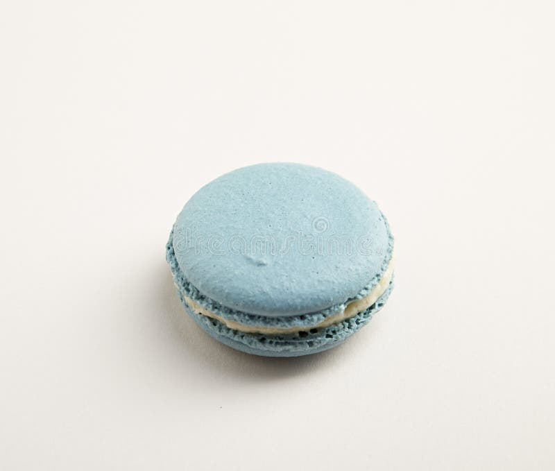 French blue macaron stock image. Image of isolated, shadow - 72430653