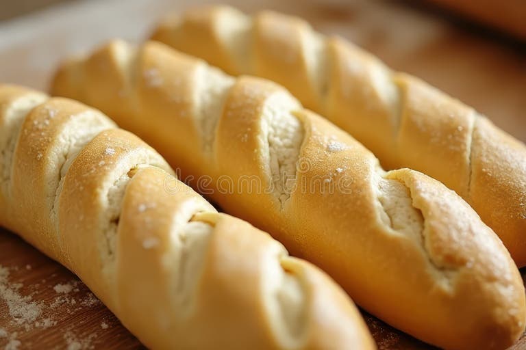 French Bread Forming Techniques Stock Illustration - Illustration of ...