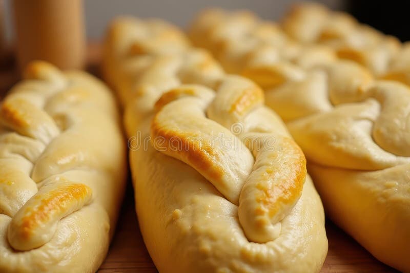 French Bread Making Procedure Stock Illustration - Illustration of ...