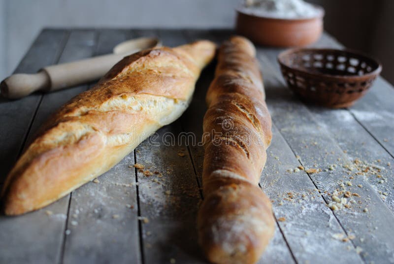 French bread stock image. Image of tasty, integral, table - 64043823