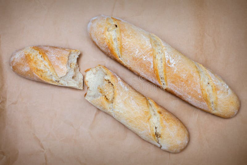 French bread on the table. stock photo. Image of meal - 59685520