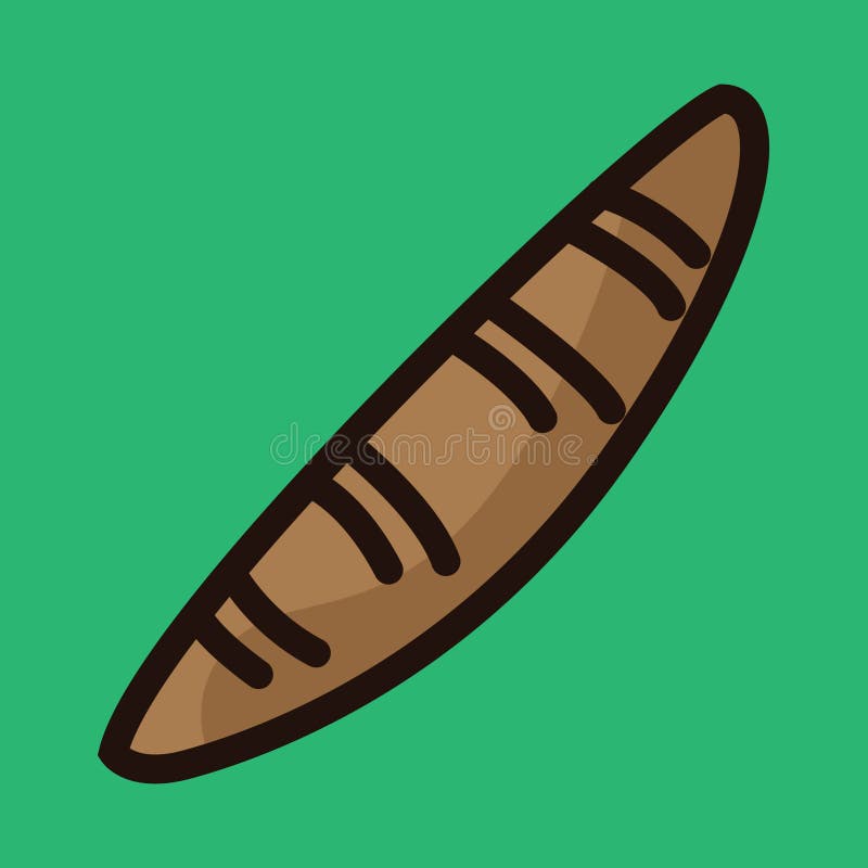 French Bread. Vector Illustration Decorative Design Stock Vector ...