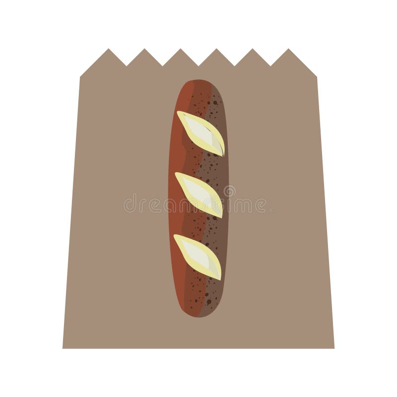 French Bread. Vector Illustration Decorative Design Stock Vector ...