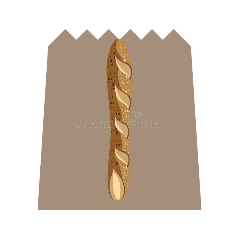 French Bread. Vector Illustration Decorative Design Stock Vector ...
