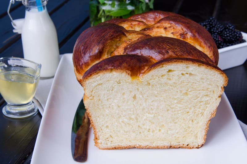 French Brioche - French Sweet Brioche Stock Image - Image of milk ...