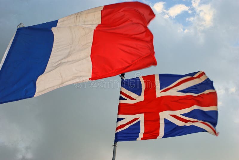 French and British Flags stock image. Image of glory, britain - 6922657
