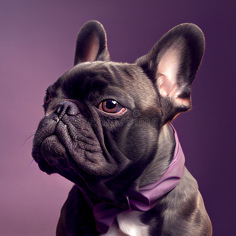 French Bulldog. Portrait of a French Bulldog Dog. Ai Generated. Dog ...