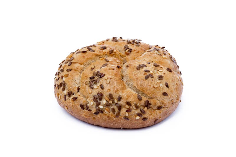 French bun isolated stock photo. Image of dough, macro - 100102708