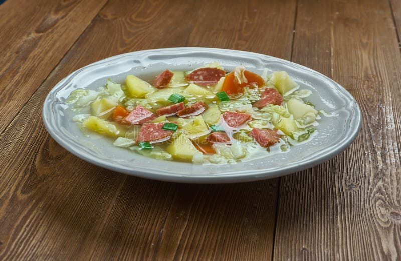 French Cabbage Soup stock image. Image of vegetable - 119492707