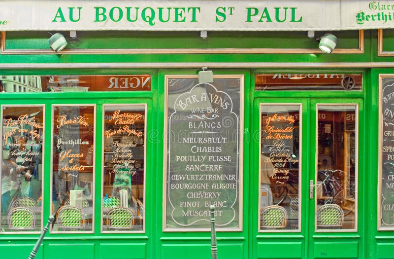 French Cafe in Paris editorial stock photo. Image of front - 189733348