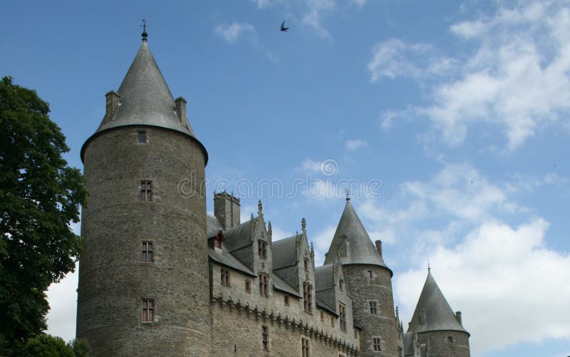 French Castle with Turrets - Brittany, France Stock Photo - Image of ...
