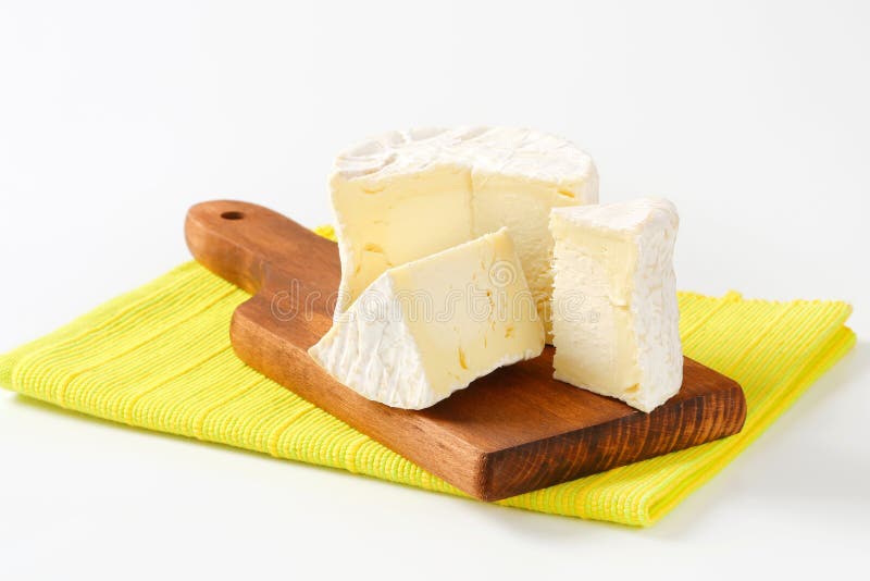 French Chaource cheese stock photo. Image of chaource - 56805226