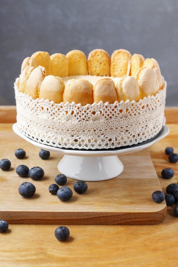 French Charlotte Cake Blueberries Stock Photos - Free & Royalty-Free ...