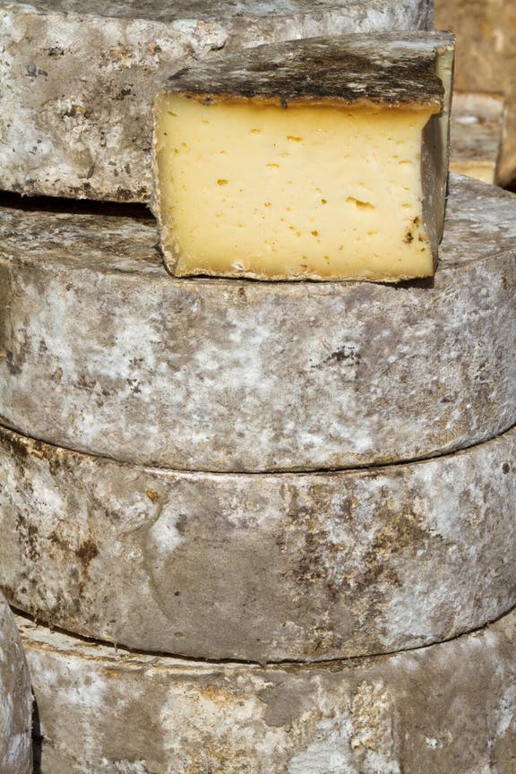French Cheese at the Market. Stock Image - Image of appellation ...