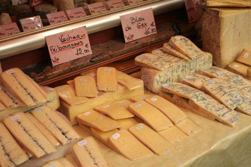 French Cheese at a Market in Paris Stock Image - Image of travel, paris ...