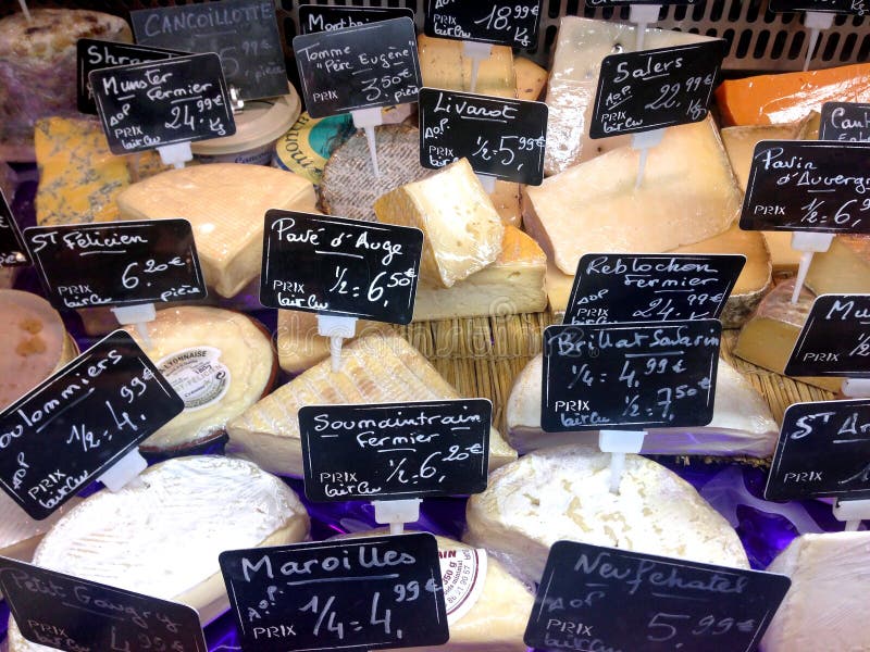 French cheese selection editorial stock photo. Image of salers - 52433693
