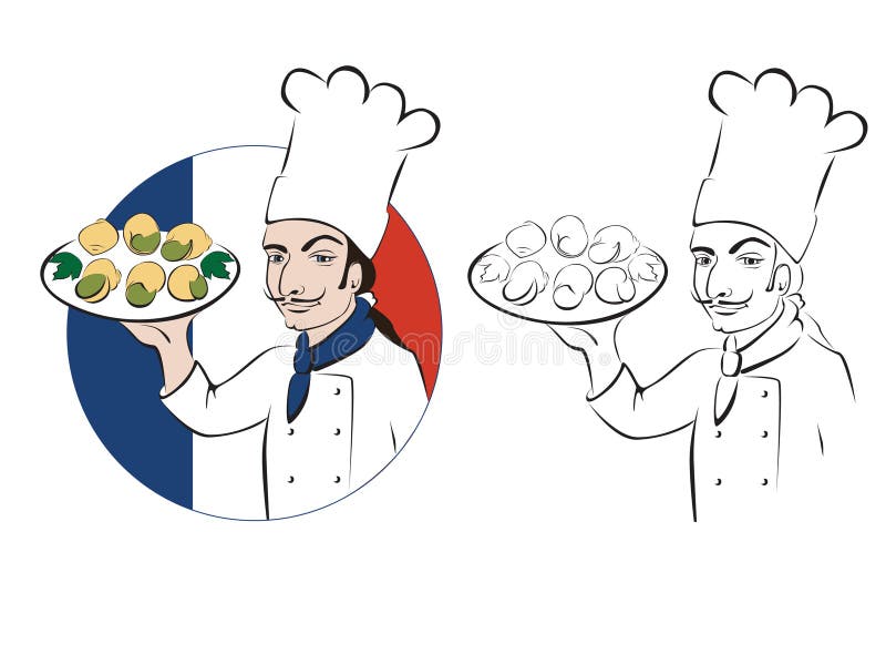 French chef stock vector. Illustration of cartoon, dish - 21557346