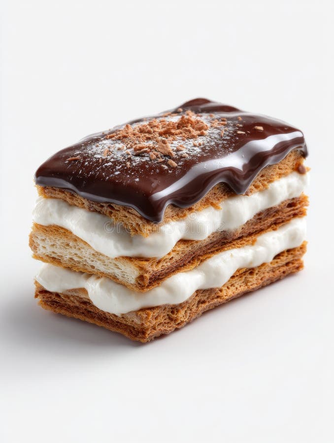 French Chocolate Layer Cake Stock Image - Image of delicious, layer ...