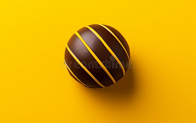 French Chocolate on Yellow stock illustration. Illustration of tasty ...
