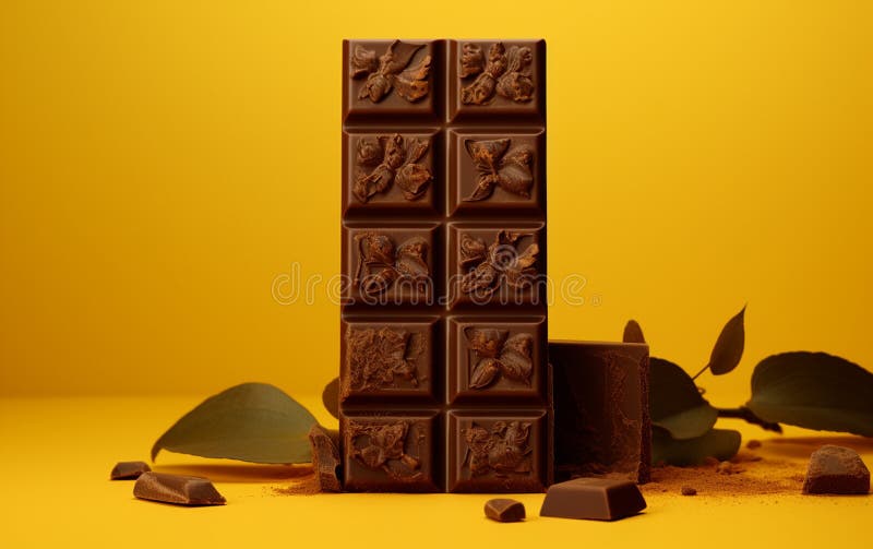 French Chocolate Yellow Scene Stock Illustration - Illustration of ...