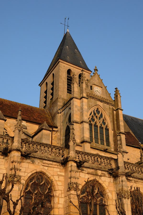 French church stock image. Image of glasswork, seine - 18094595