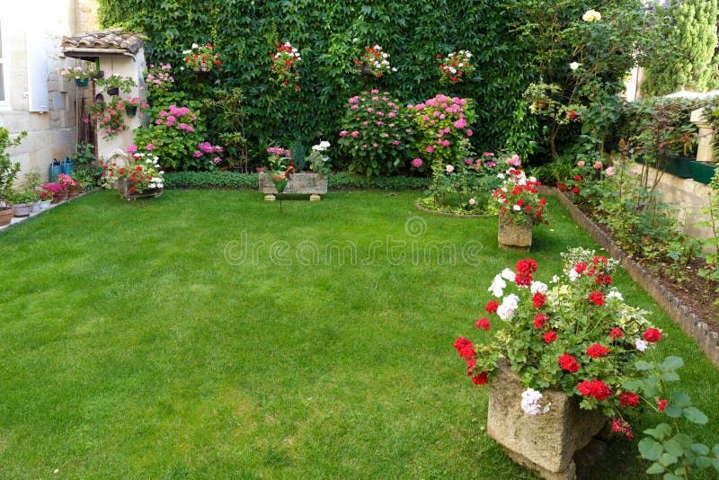 French classical garden stock photo. Image of beautiful - 81272468