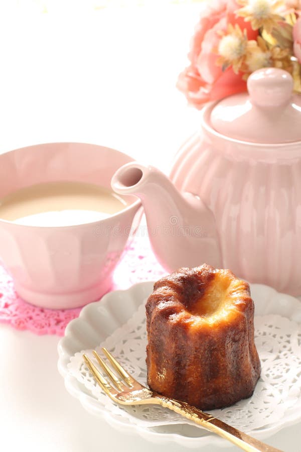 French Confectionery, Canele Cake Stock Image - Image of space ...