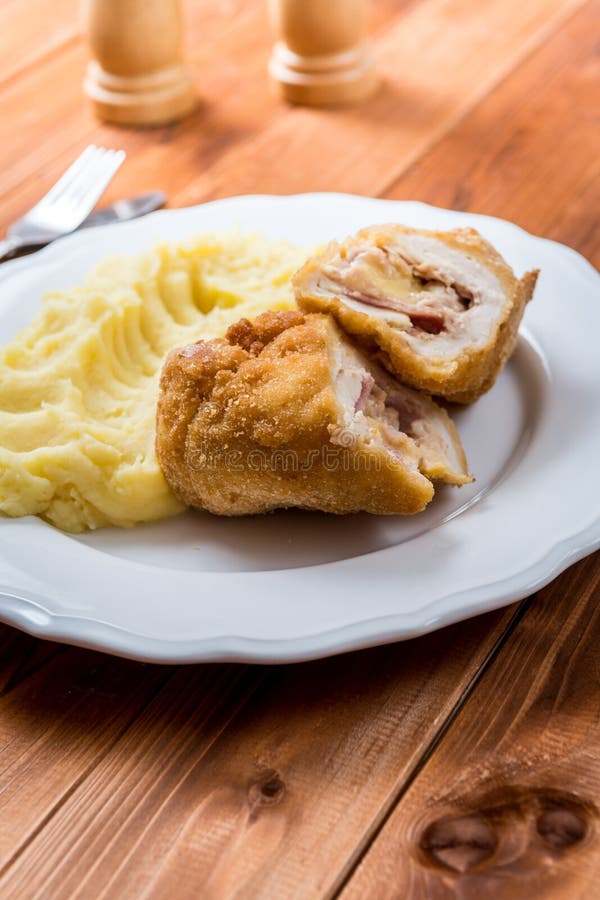 French cordon bleu stock photo. Image of meal, cutlet - 113200452