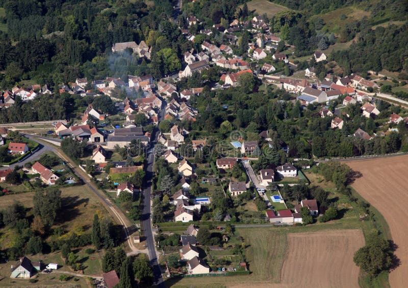 French country village stock image. Image of grass, colorful - 45277257
