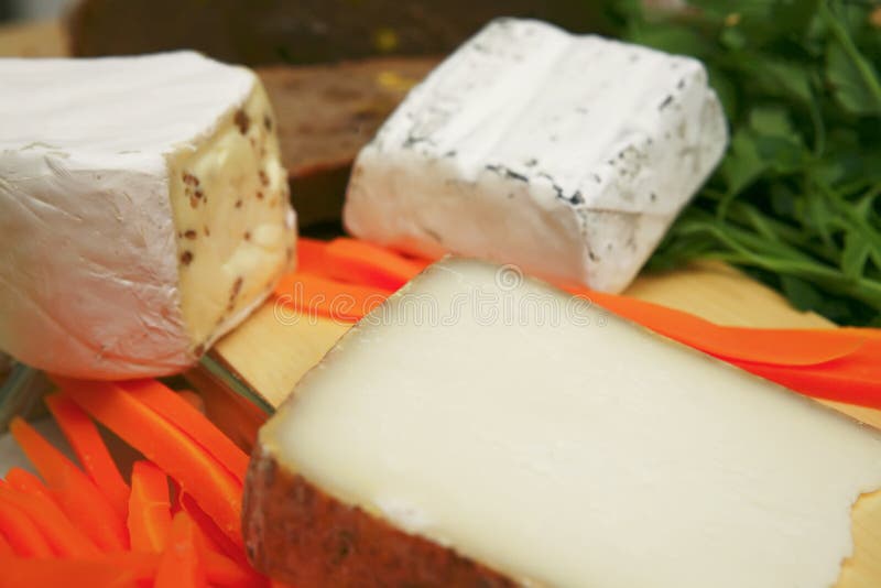 French Delicatessen Cheeses Stock Image - Image of parmesan, goat: 10031695