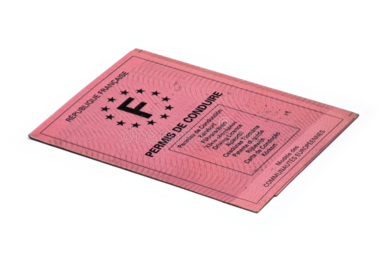 French Driver S License and Vehicle Registration Certificate Stock ...