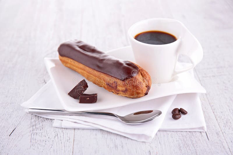 French eclair pastry stock image. Image of eclair, pastry - 74219869