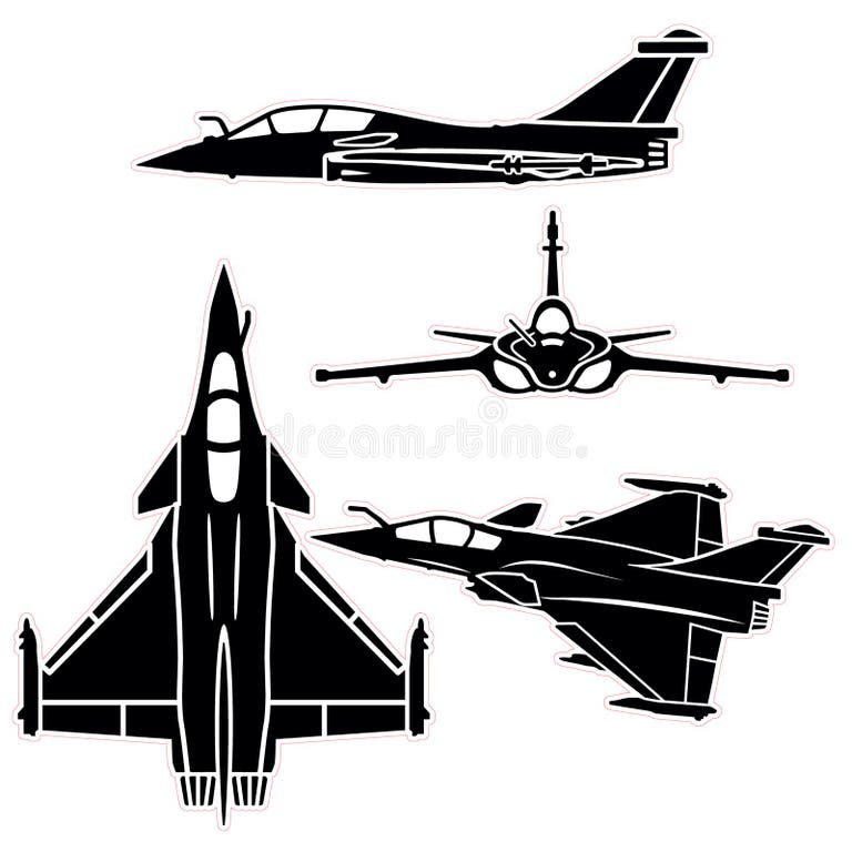 Fighter Jet Outline Stock Illustrations – 2,989 Fighter Jet Outline ...