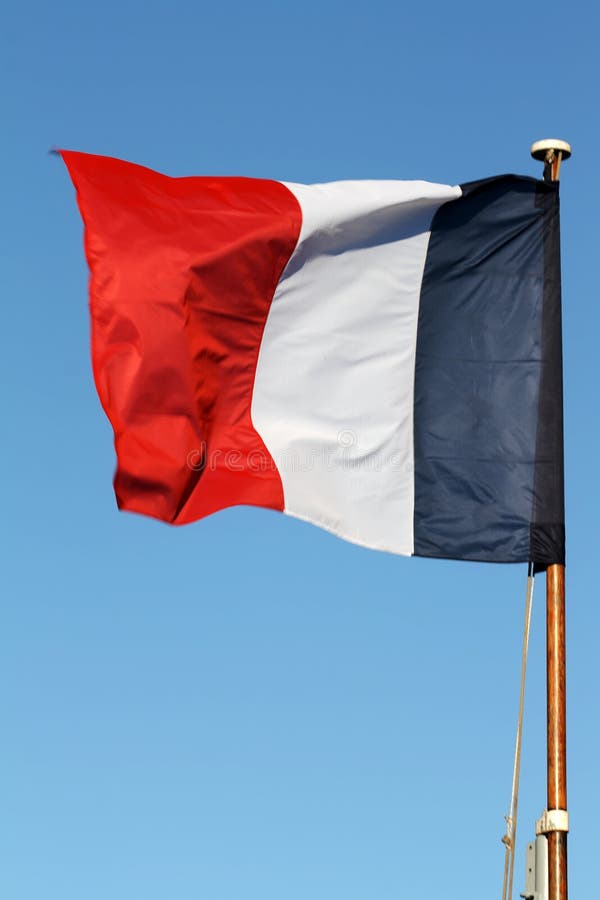 French Flag and Chambord Chateau Stock Image - Image of chateau, france ...