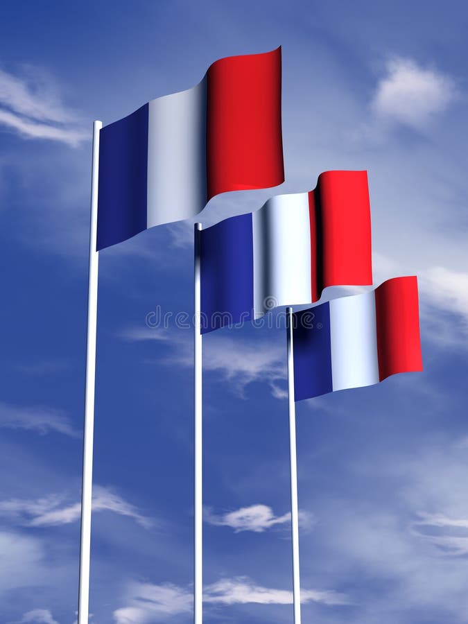 French flag stock illustration. Illustration of symbol - 4767907