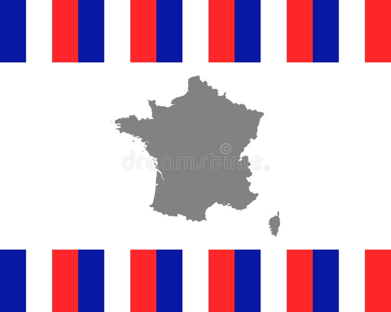 French flag and map stock vector. Illustration of graphic - 139838806