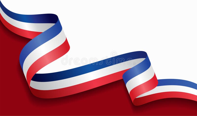 French Flag Wavy Abstract Background. Vector Illustration. Stock ...