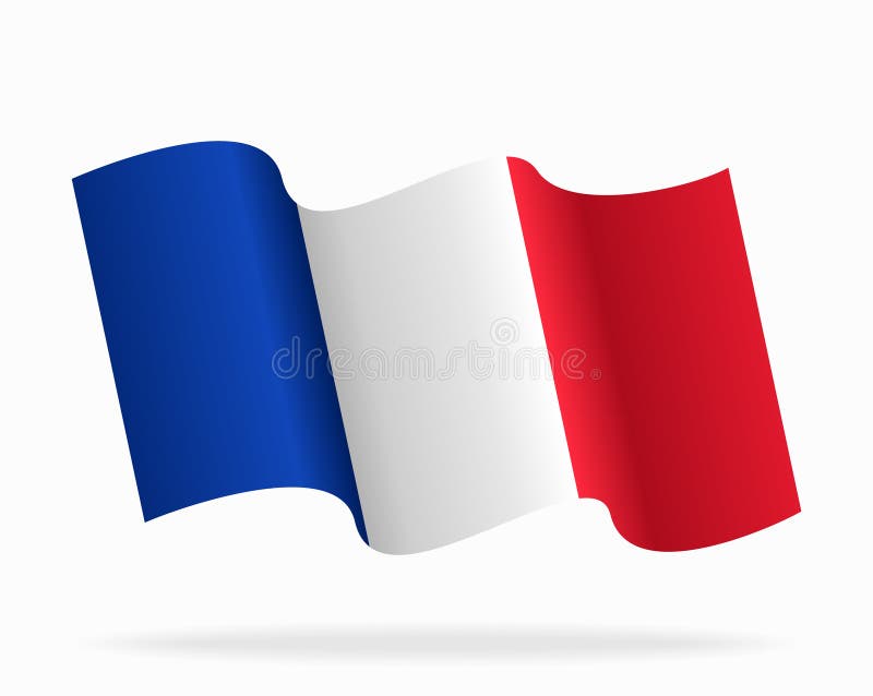 French Flag Wavy Background Layout. Vector Illustration. Stock ...