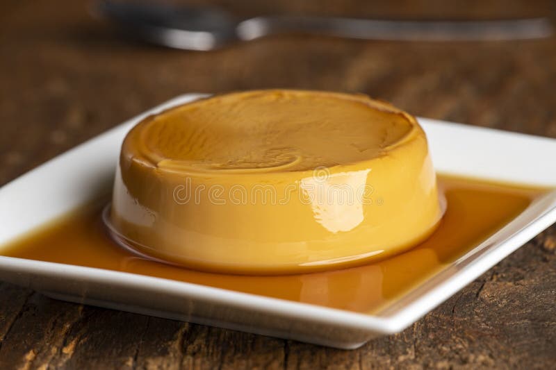 French flan stock image. Image of flan, french, yellow - 271454861