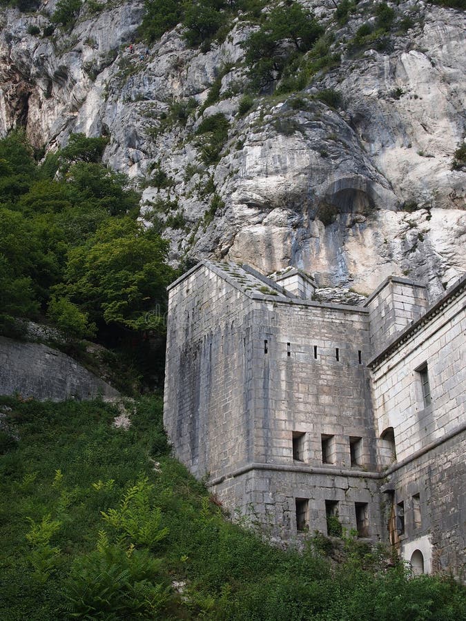The French Fort of the Ecluse Stock Photo - Image of cliff, castle ...