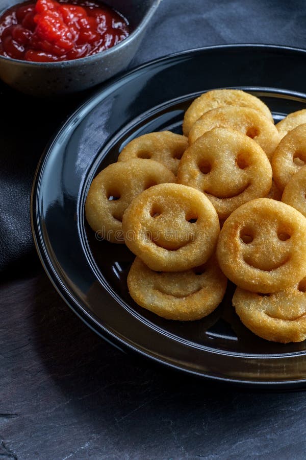 French Fried Potato Smiles stock photo. Image of eating - 165573114