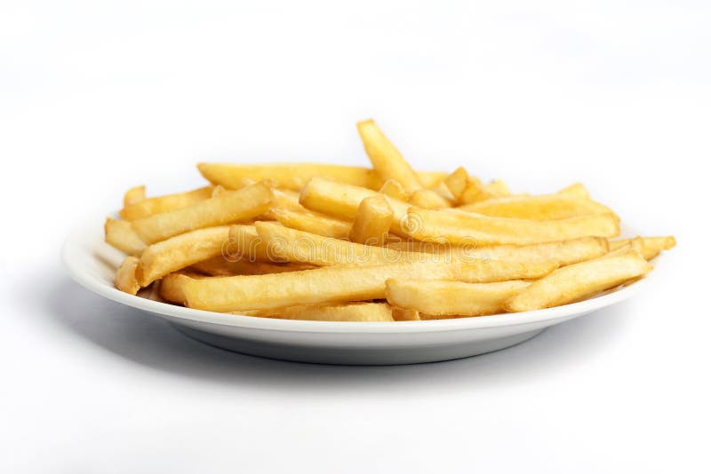 French fries isolated stock image. Image of food, background - 20841053