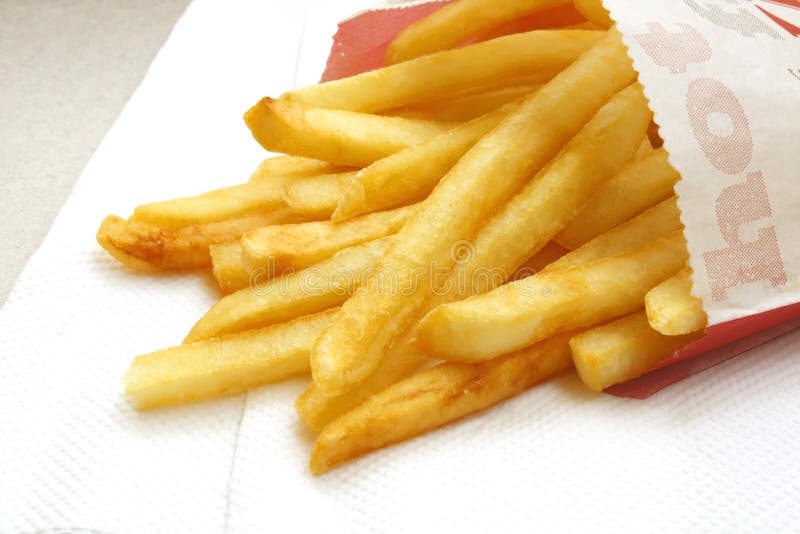 Generic French Fries from a Fastfood Restaurant Stock Photo - Image of ...