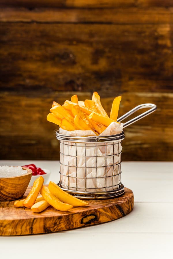 French fries in a basket stock photo. Image of snack - 68067260