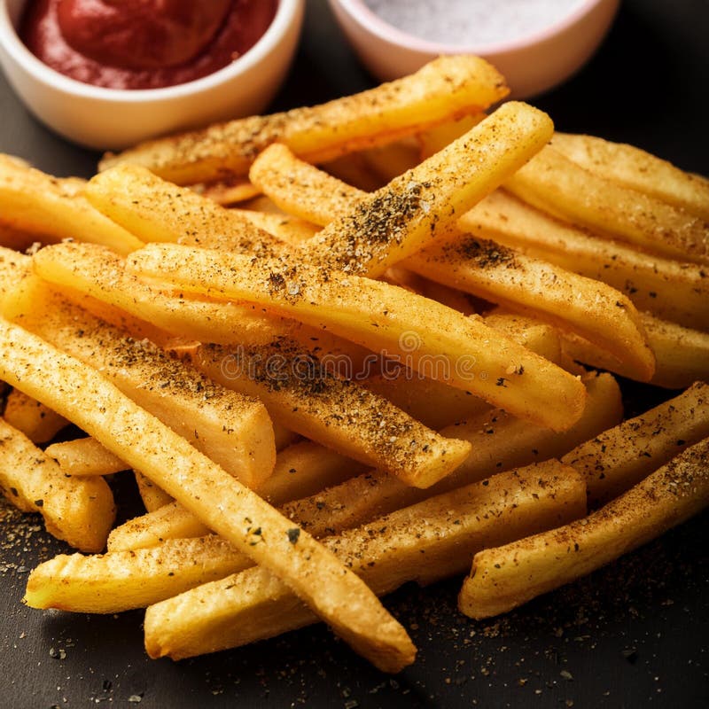 French Fries Chips, AI Generated Stock Illustration - Illustration of ...