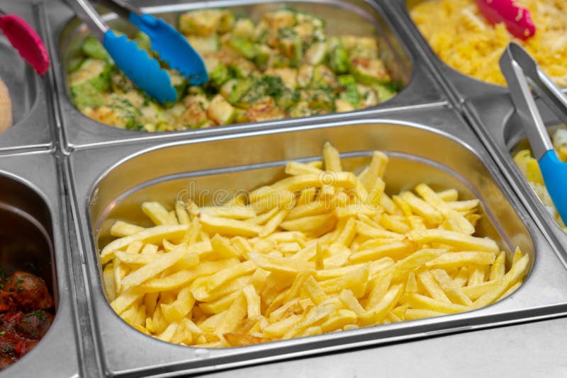 French Fries. Dining Room Catering Stock Image - Image of diet ...