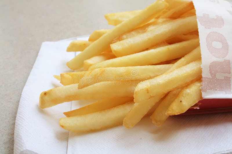 French Fries the Fast Food Meal Stock Image - Image of brown, away: 4824149