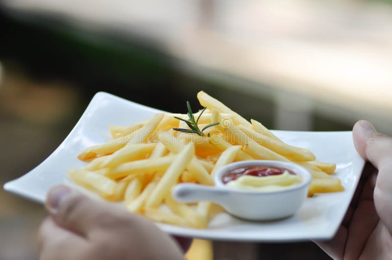 French Fries or Fried Potato , Fries or Chips Stock Image - Image of ...