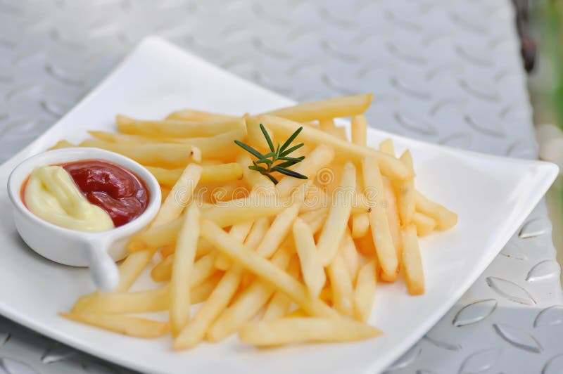 French Fries or Fried Potato , Fries or Chips Stock Image - Image of ...