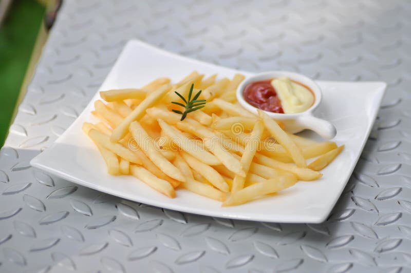 French Fries or Fried Potato , Fries or Chips Stock Image - Image of ...